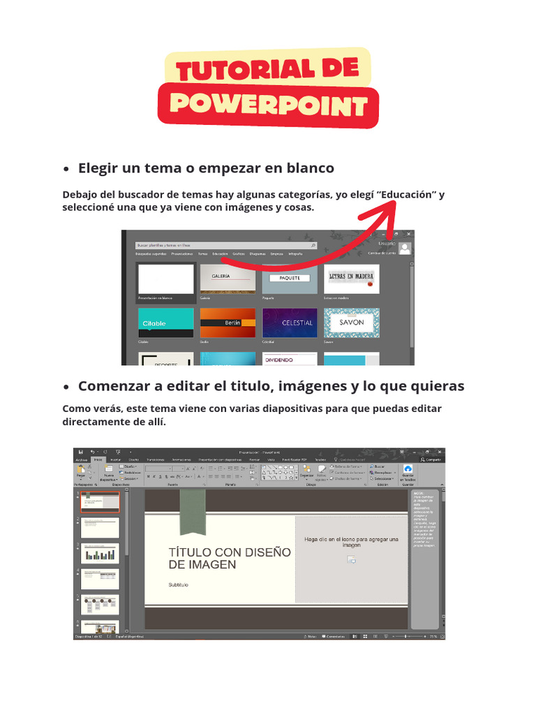 Tutorial de | PDF | Microsoft PowerPoint