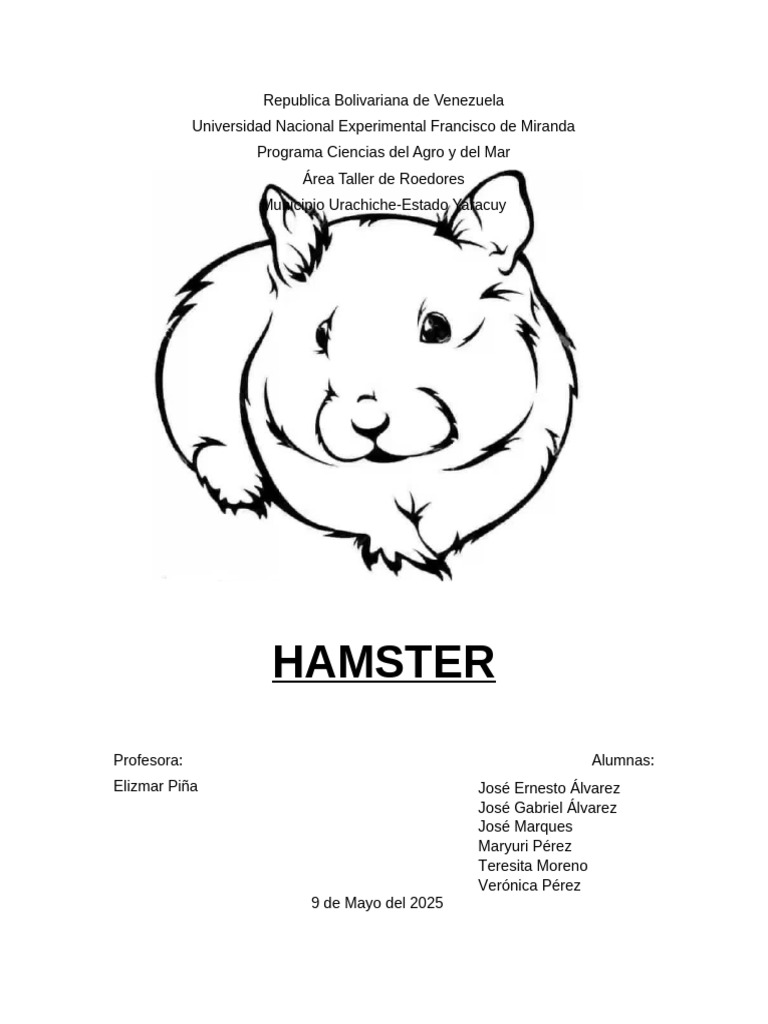 Características y cuidado del hámster | PDF
