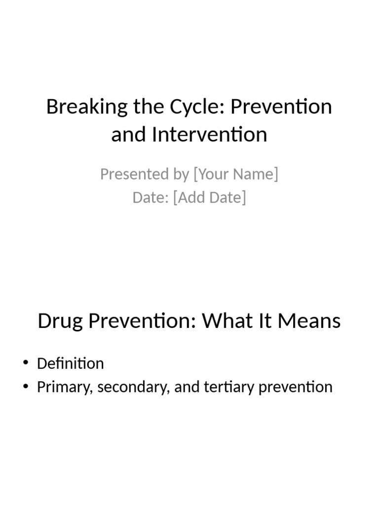 Breaking The Cycle Prevention and Intervention | PDF