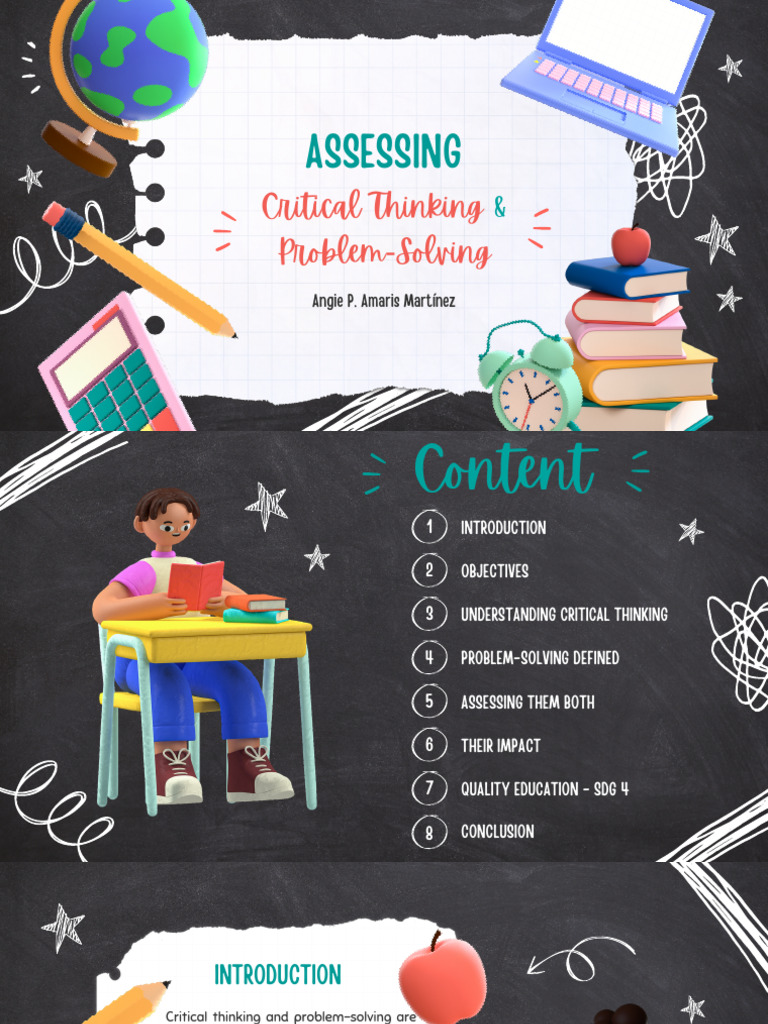 Assessing Critical Thinking & Problem-Solving An Overview | PDF ...