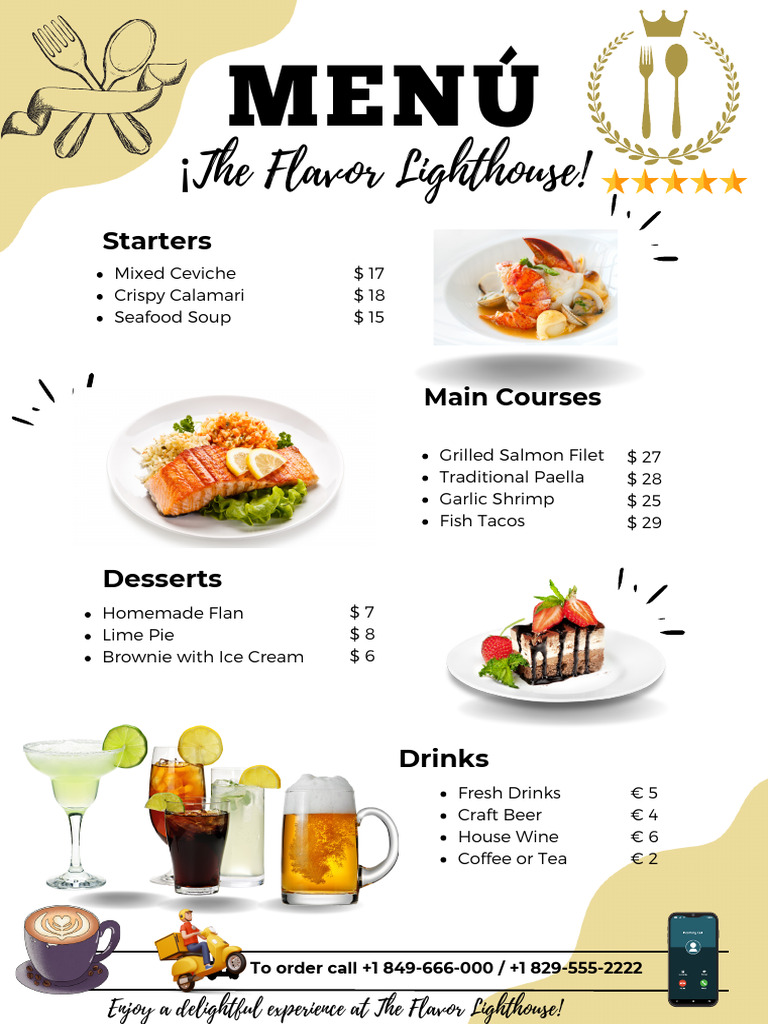 Flavor Lighthouse Menu Overview | PDF