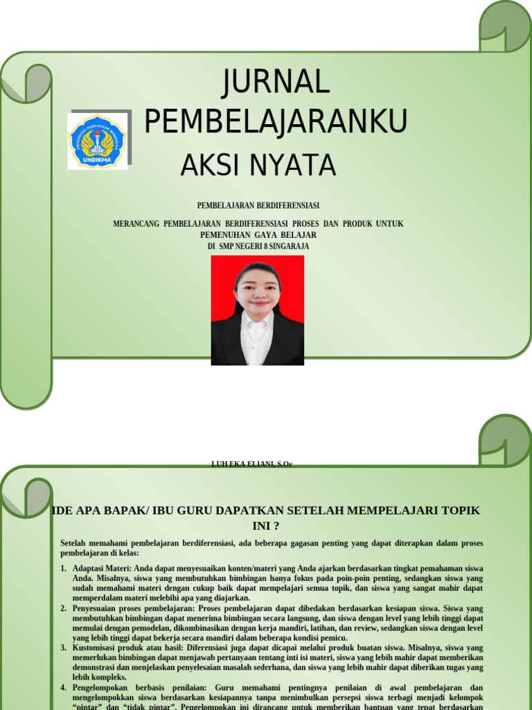 Jurnal Pembelajaranku | PDF