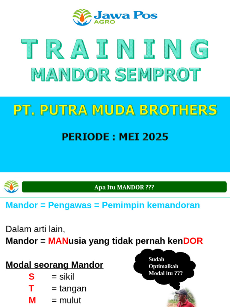 PMBE Training Semprot 2025 | PDF