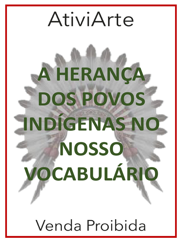 Palavras Indígenas no Vocabulário Brasileiro | PDF