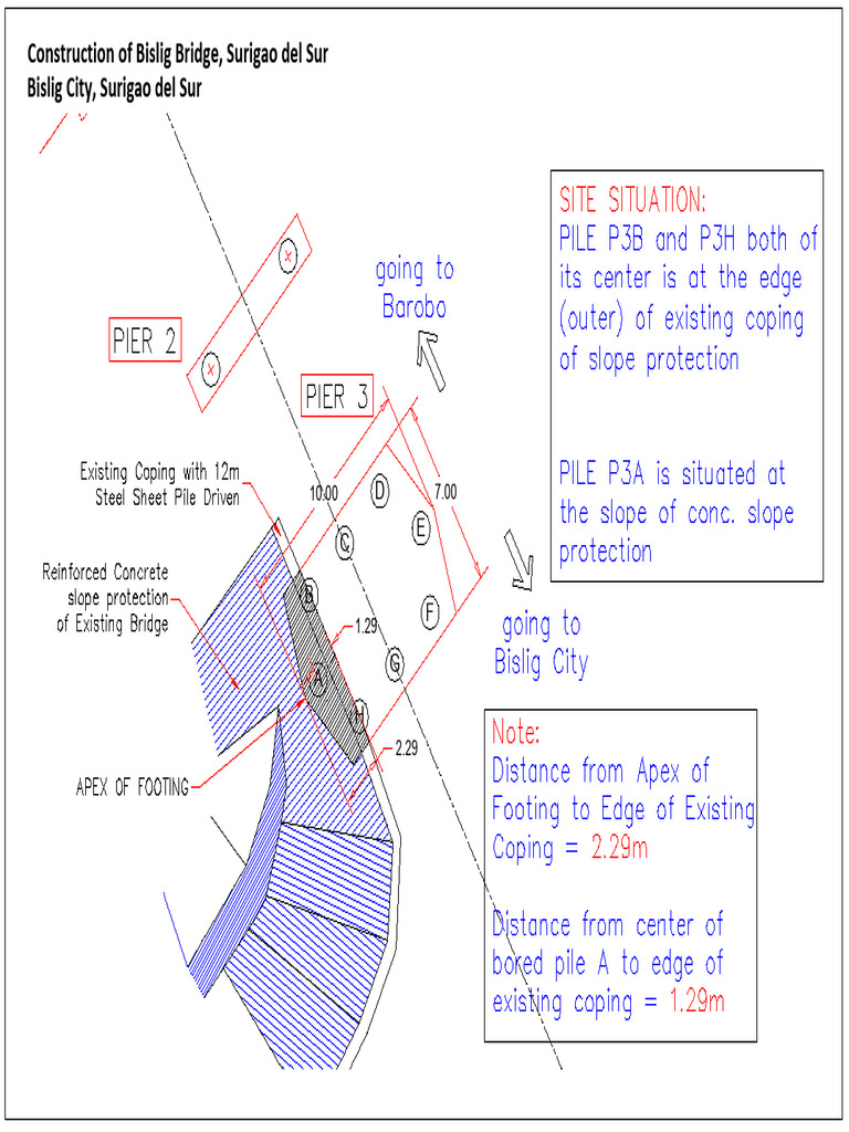Pier 3 Bored Piles Relocation | PDF | Civil Engineering