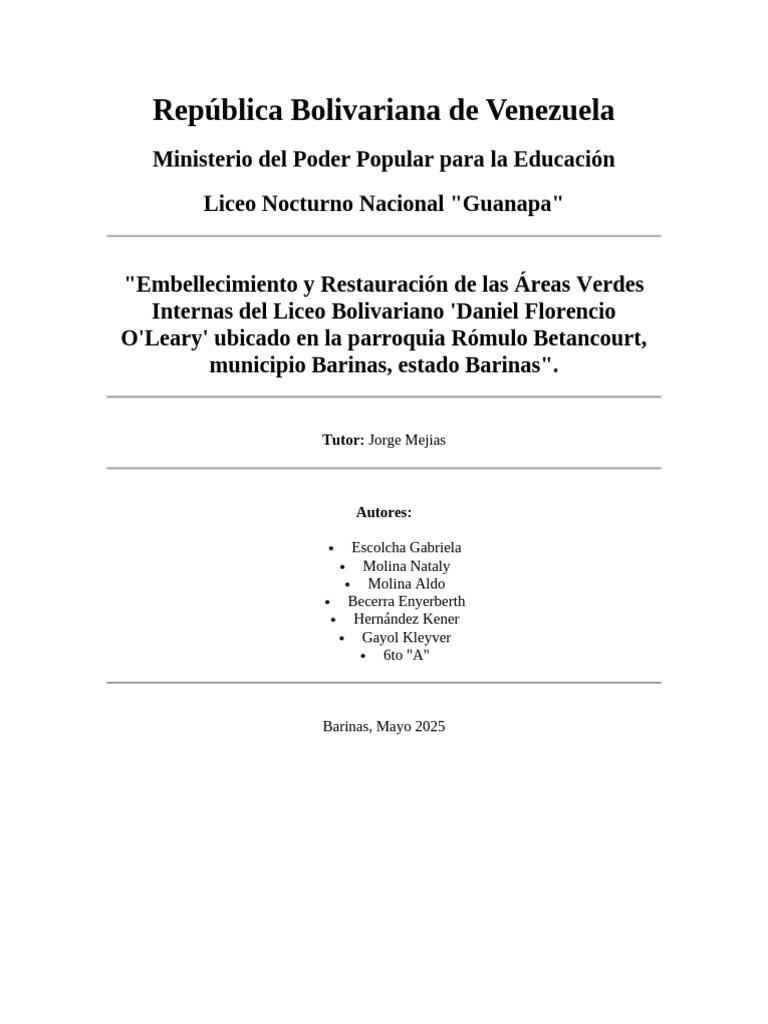 República Boceo Noctur Nacional-6 | PDF | Entorno natural | Aprendizaje