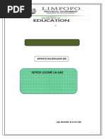Sepedi Grade 2 Term 1 Lesson Plan 2025 | PDF | Languages Of Africa ...