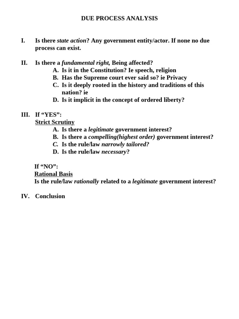 451-Due Process Analysis | PDF
