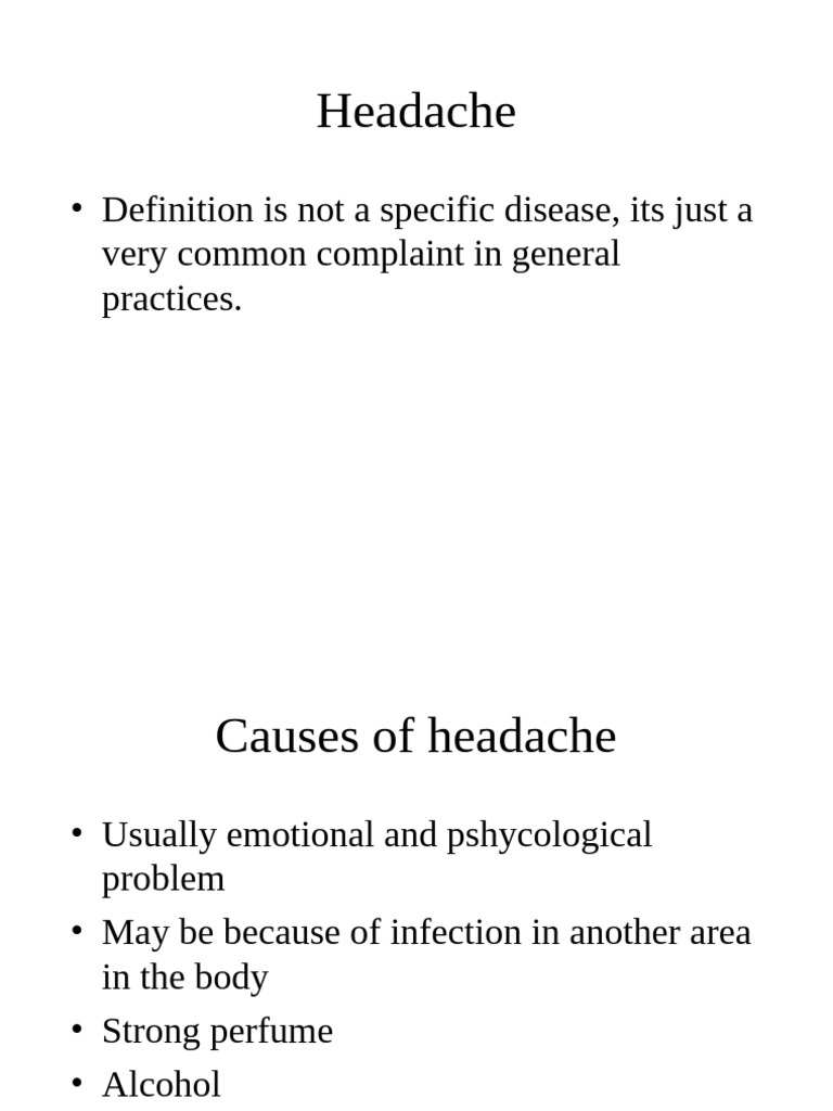 Understanding Headache Causes and Management | PDF