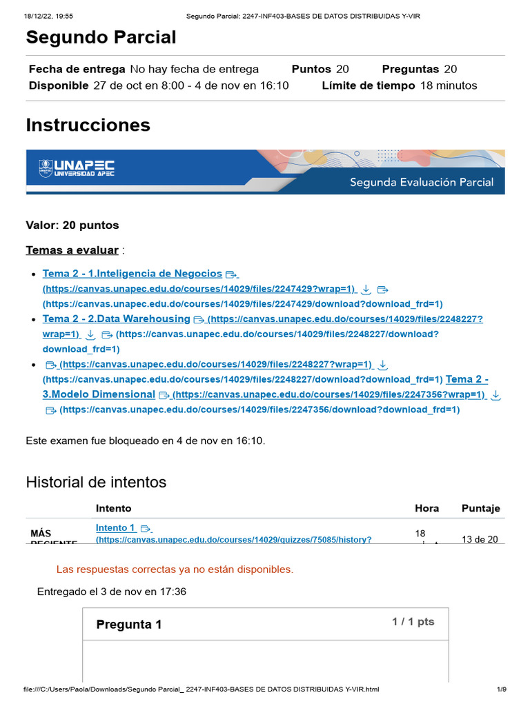 Segundo Parcial Bases de Datos Distribuidas Corregido | PDF | Almacén ...