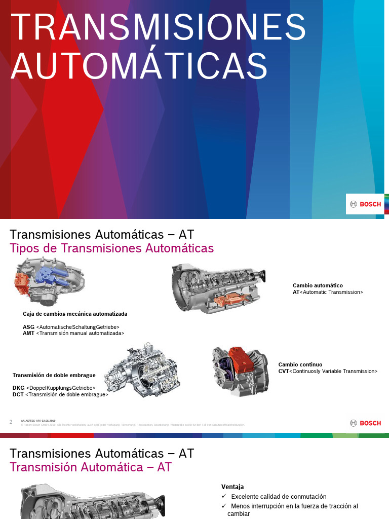 Tipos y Funcionamiento de Transmisiones Automáticas | PDF | Transmisión ...