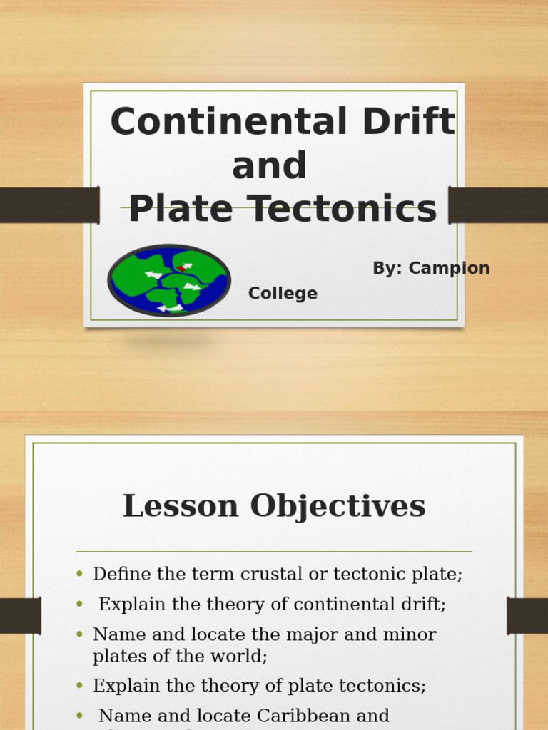 Plate Tectonics PPT - Update | PDF | Plate Tectonics | Crust (Geology)