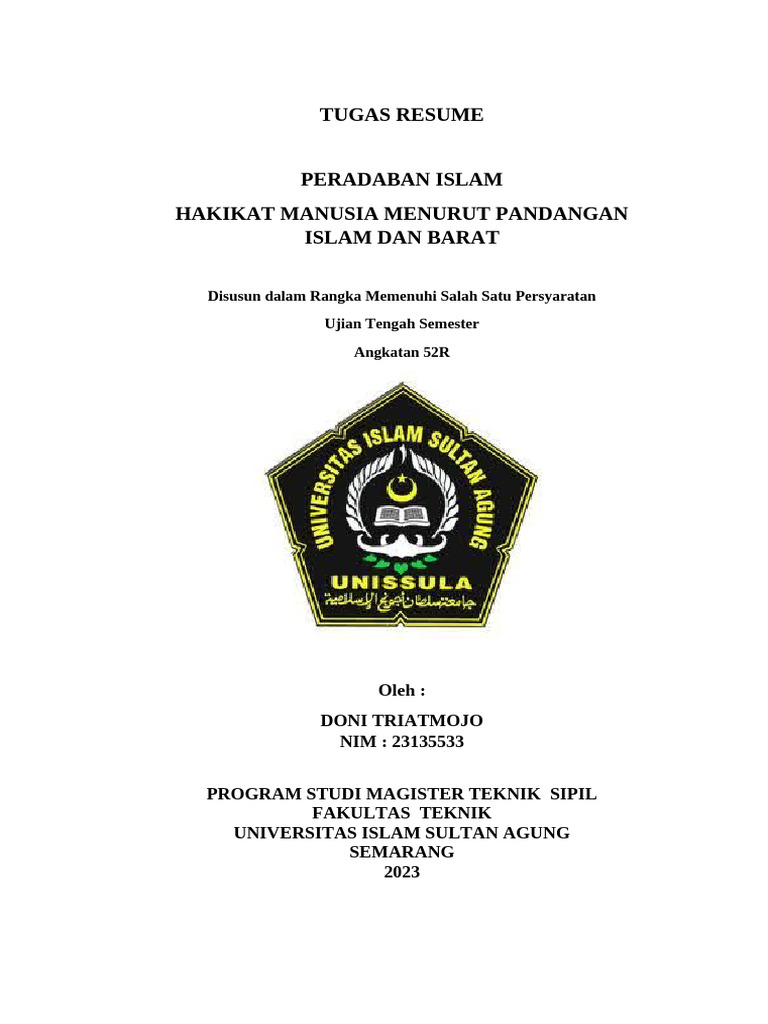Hakikat Manusia dalam Pandangan Islam | PDF