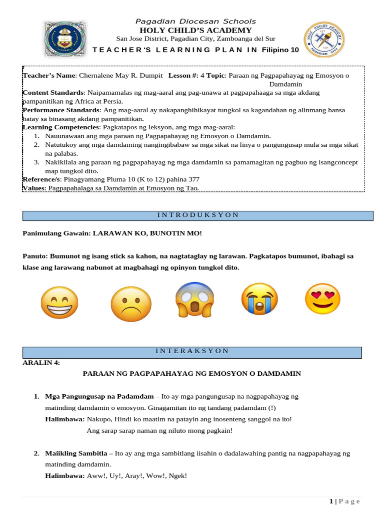 Final Demo Learning Plan | PDF