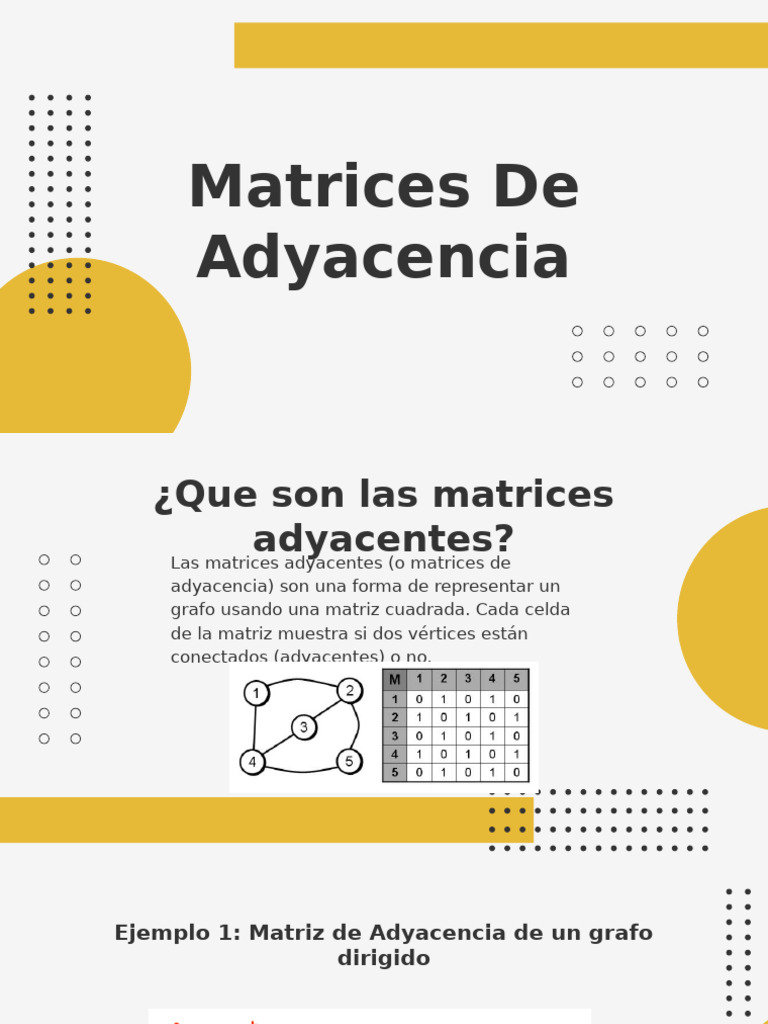 Matrices de Adyacencia | PDF