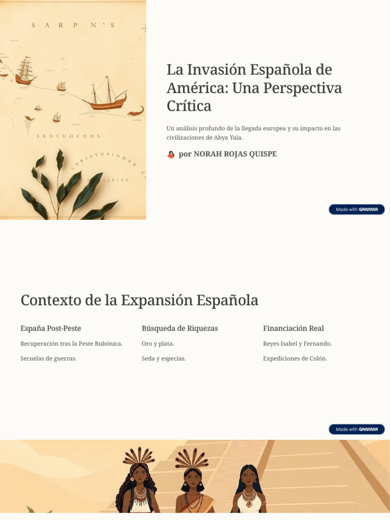 Impacto de la Invasión Española en América | PDF