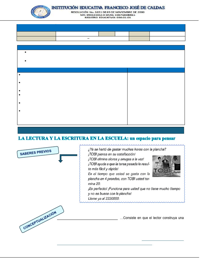 Guía Periodo Ii Comp. Lect. Mayo 2025-1 | PDF | Dormir | Agua