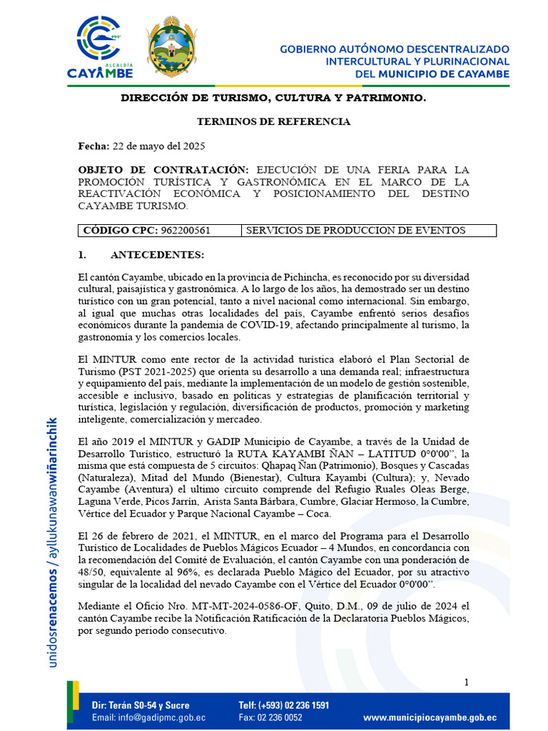 1-58-2 Trds Feria Turistica y Gastronomica 2025-Signed-Signed | PDF ...