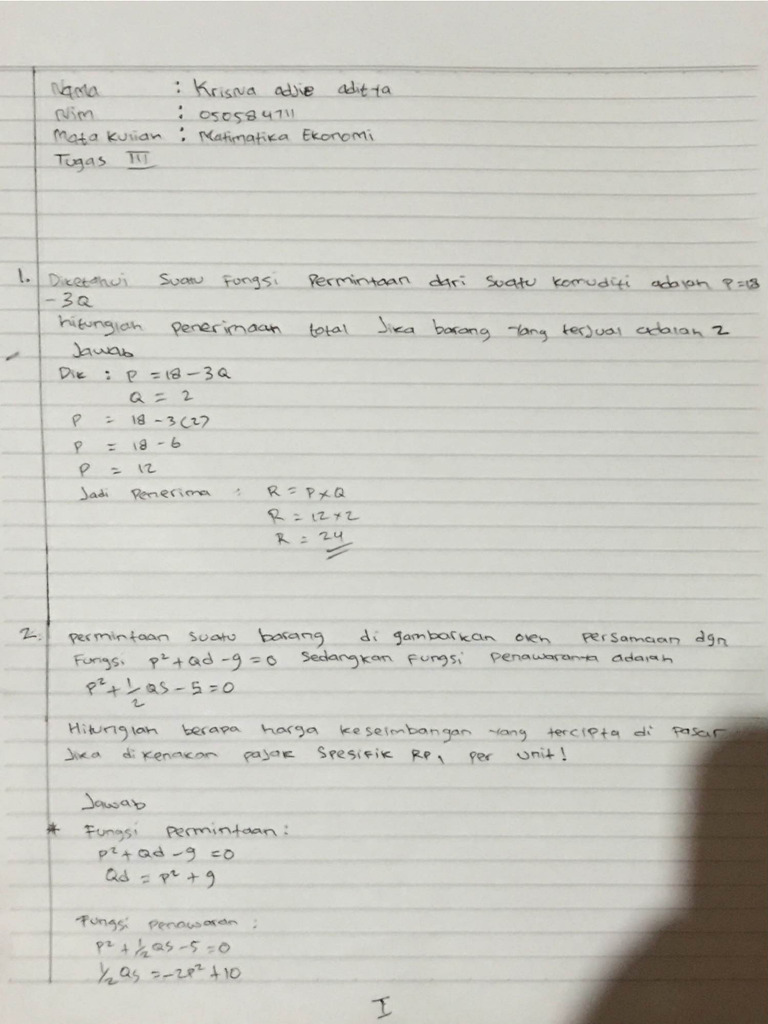 Tugas 3 MTK Aji | PDF