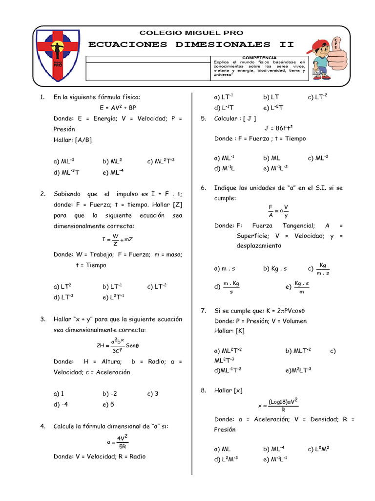 Ecuaciones Dome3nsionales Ii - 25 | PDF | Naturaleza | Fenomeno fisico