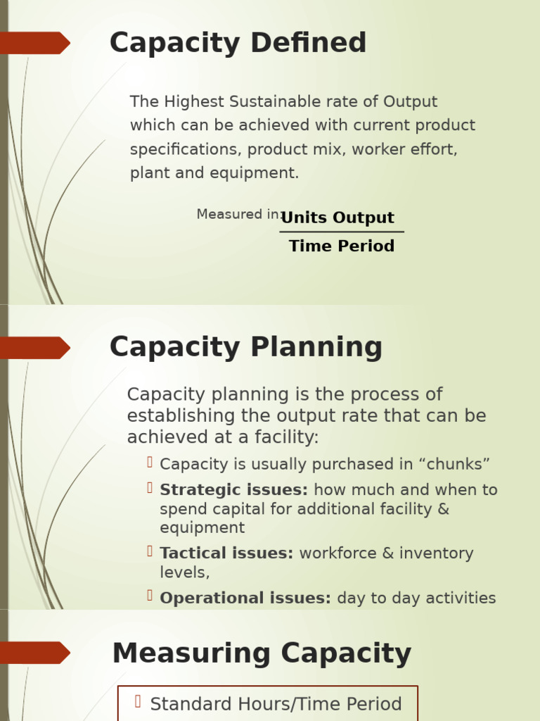 SOP Capacity Rev | PDF | Demand | Inventory