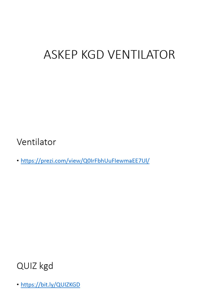 Askep Ventilator | PDF