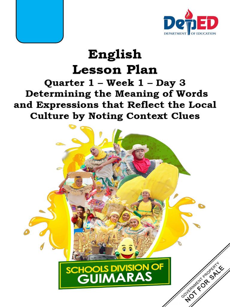 English8 Q1 W1 D3 Lesson Plan | PDF
