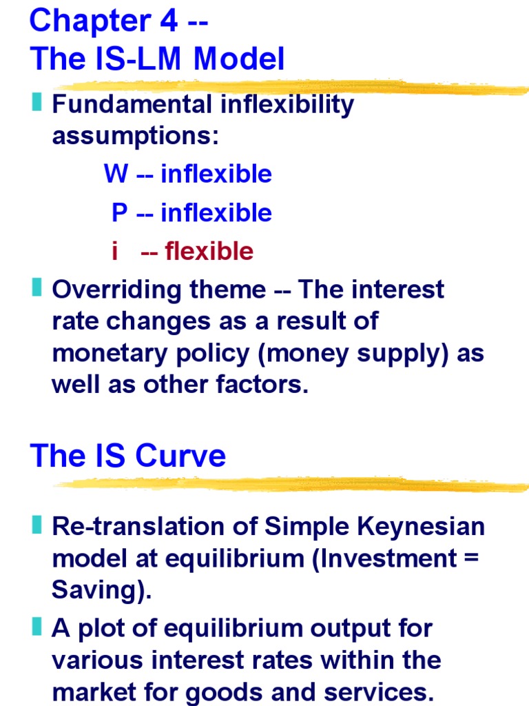 Fundamental Inflexibility Assumptions:: W - Inflexible P - Inflexible ...