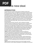 Roosevelt's New Deal Overview for Grade 11 | PDF | New Deal | Franklin ...