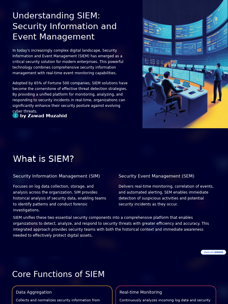 Understanding SIEM Security Information and Event Management | PDF | Computer Security | Security