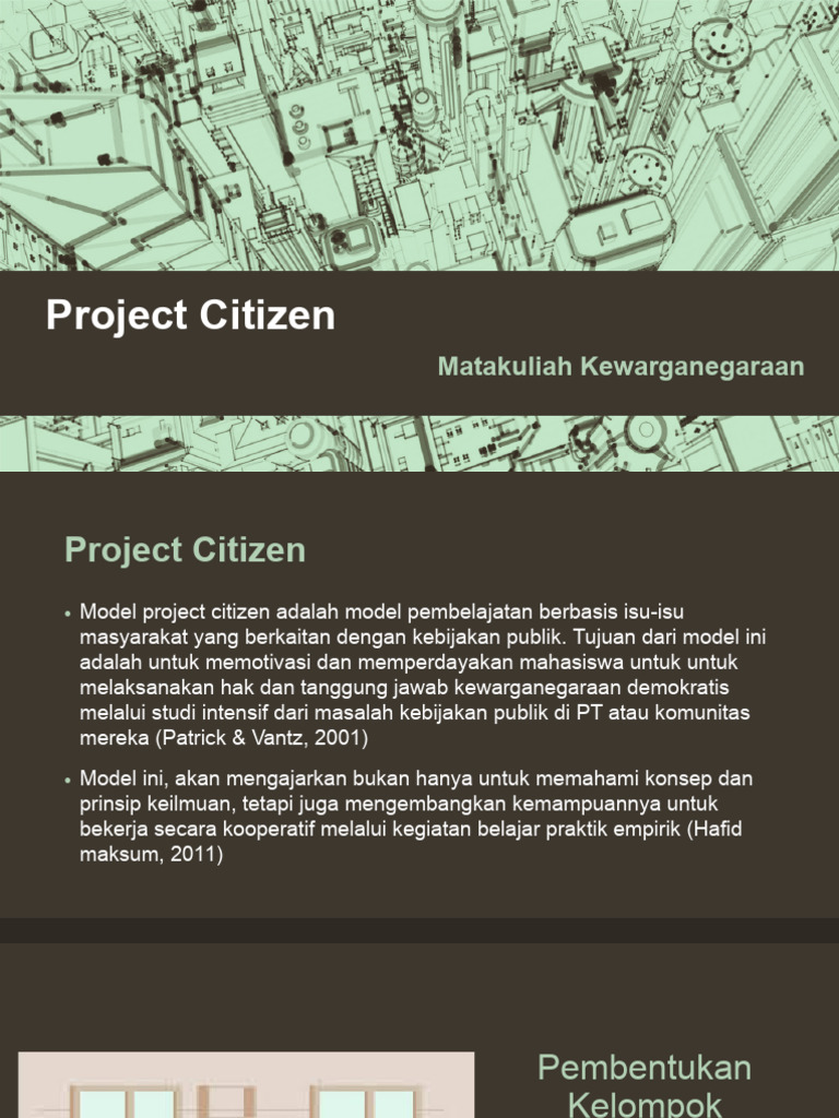 Model Project Citizen untuk Kewarganegaraan | PDF