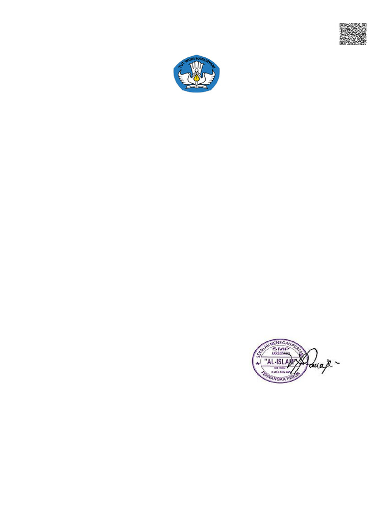 SK Penetapan Kelulusan 2025 SIMULASI | PDF