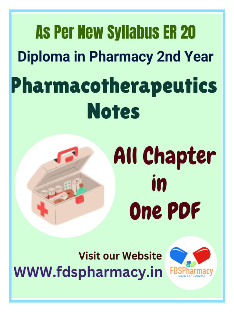 Pharmacy Notes: Pharmacotherapeutics Guide | PDF | Myocardial ...