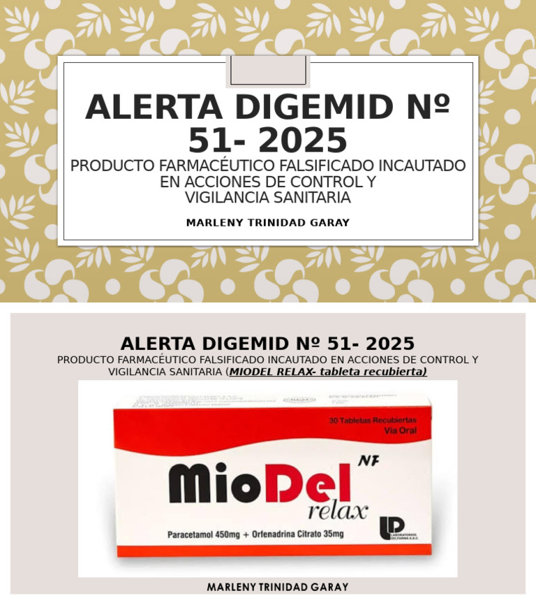 Alerta Digemid #51 - 2025 | PDF