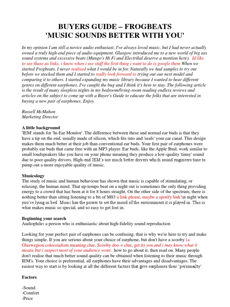 Buyers Guide | PDF | Headphones | Loudspeaker