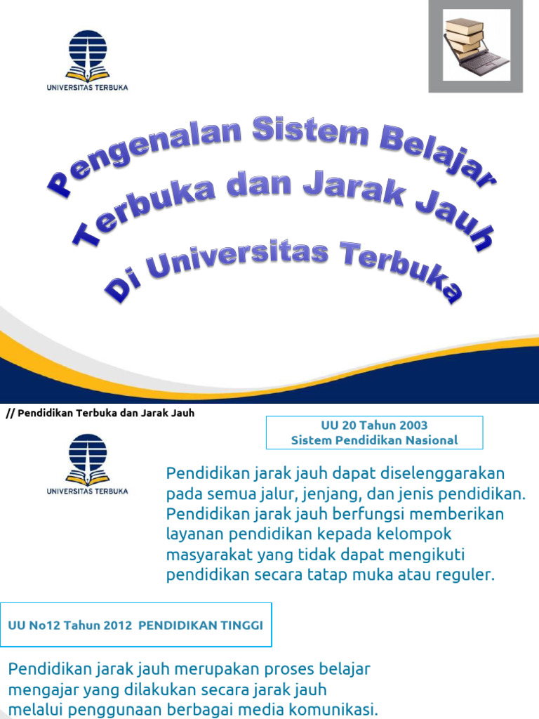 Pendidikan Terbuka Dan Jarak Jauh | PDF