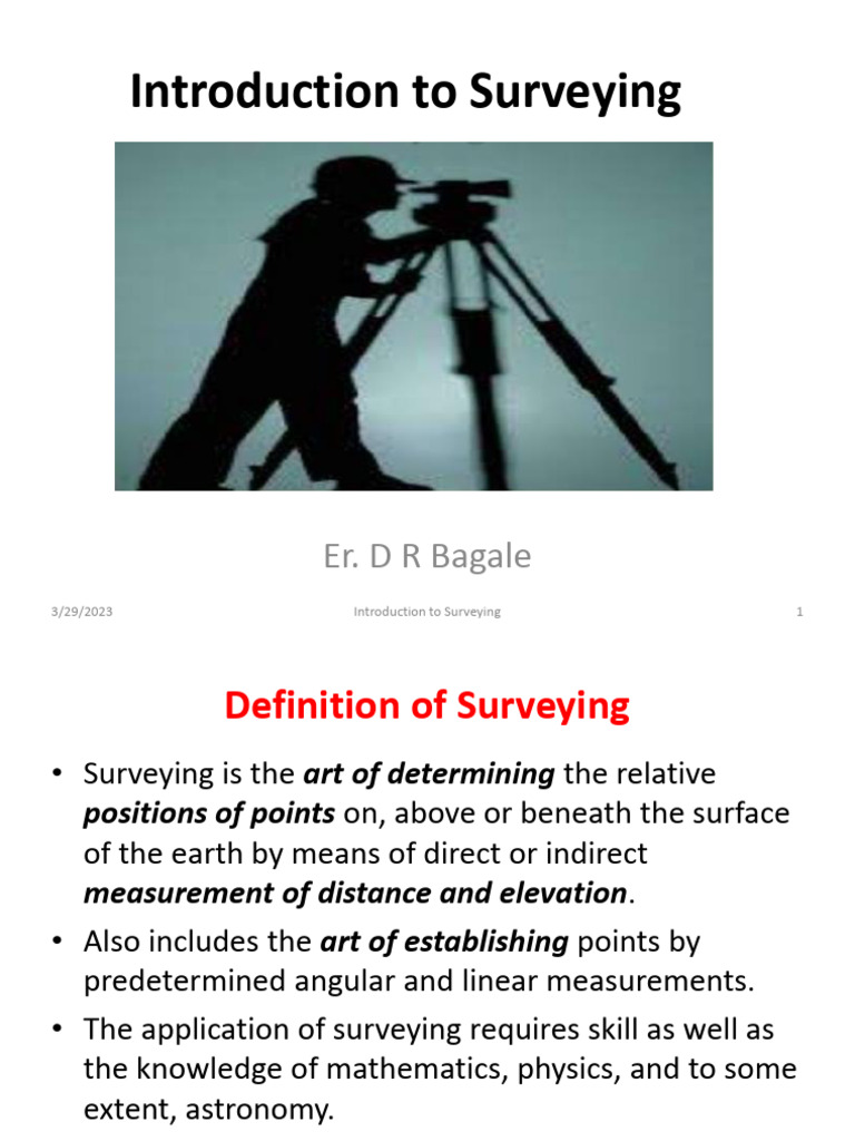 Introduction To Surveying | PDF | Surveying | Map