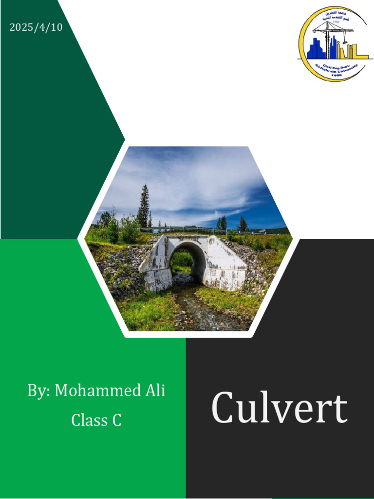 Culvert Report With Images | PDF | Civil Engineering | Earth Sciences