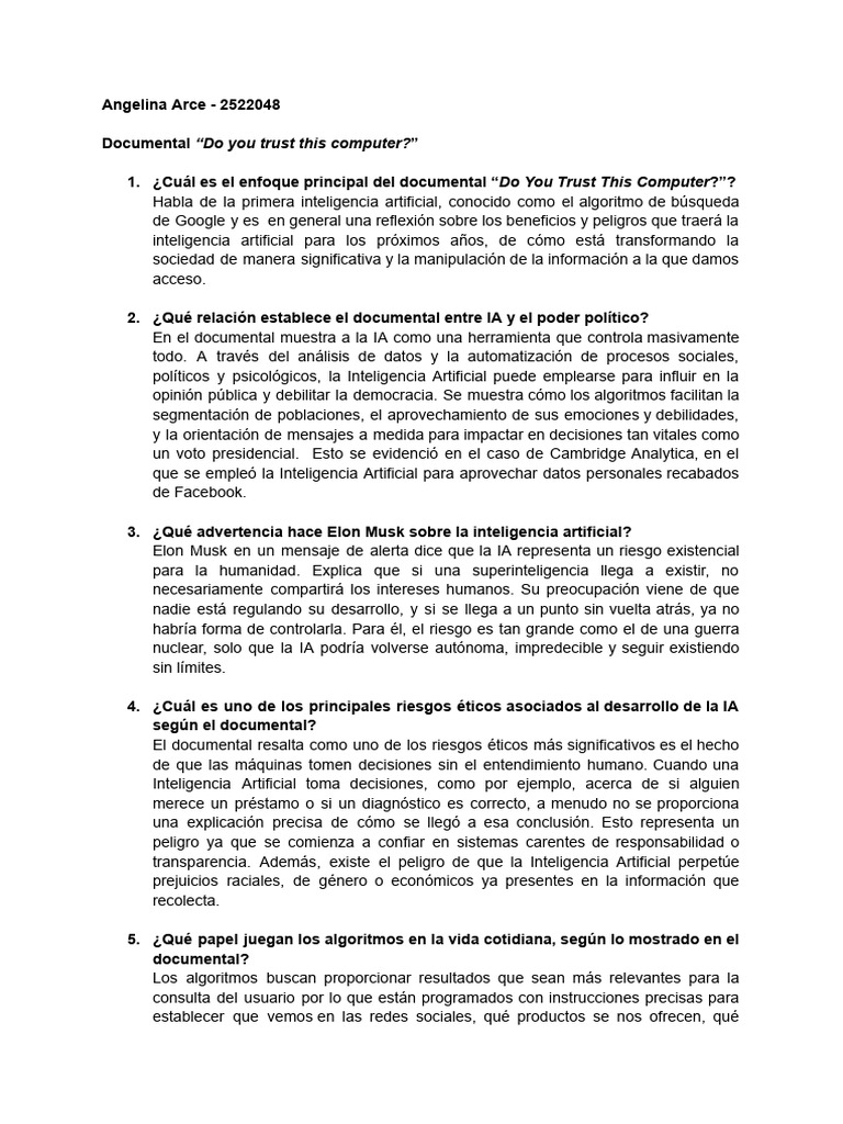 Do You Trust This Computer? | PDF | Inteligencia artificial ...