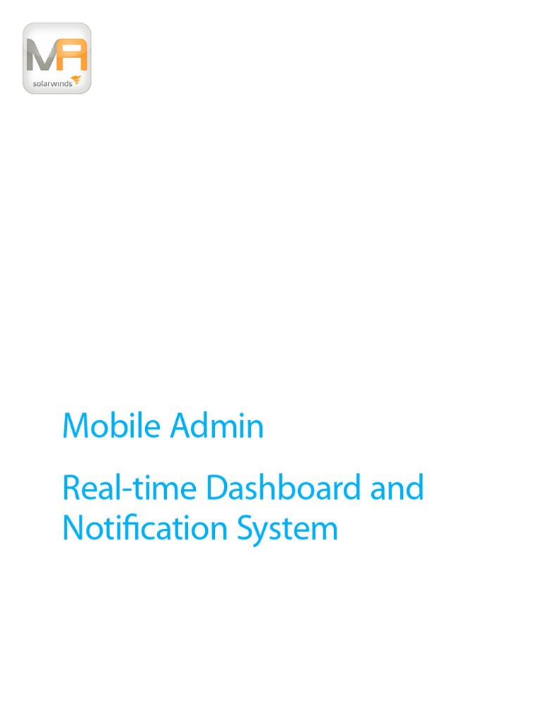 Mobile Admin Dashboard and Notification | PDF | Cloud Computing | Server (Computing)