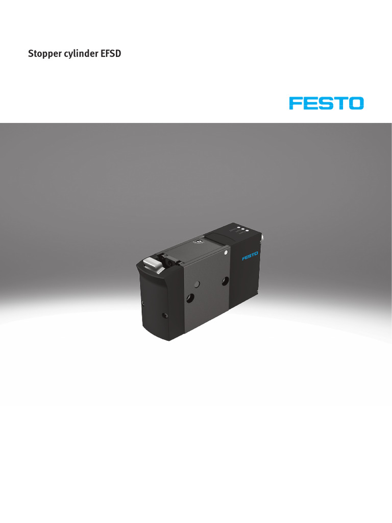 Stopper Cylinder EFSD Festo | PDF | Electrical Connector | Manufactured ...