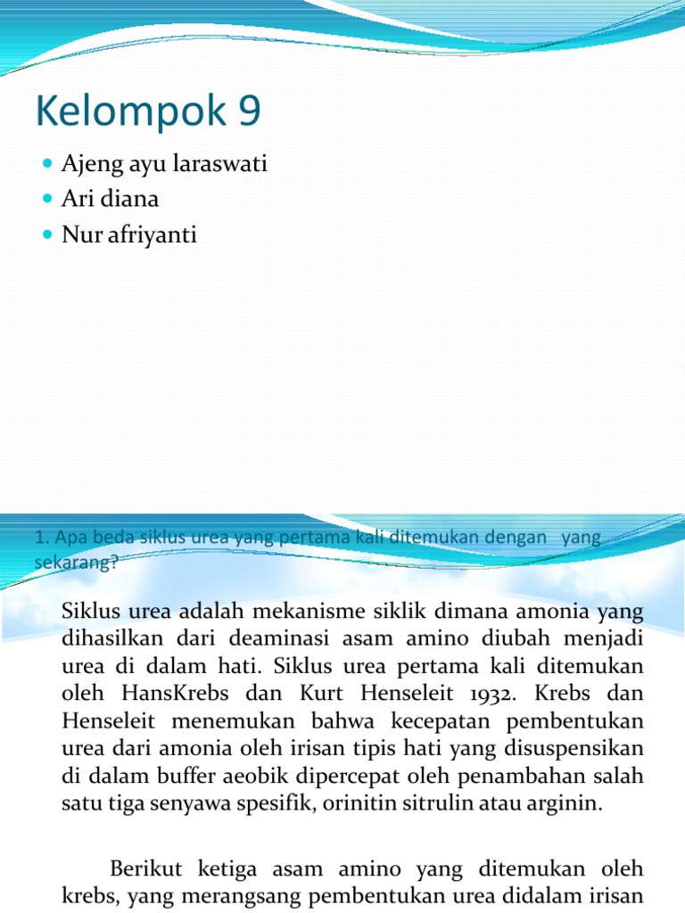 Mekanisme Siklus Urea dan Fungsi Hati | PDF