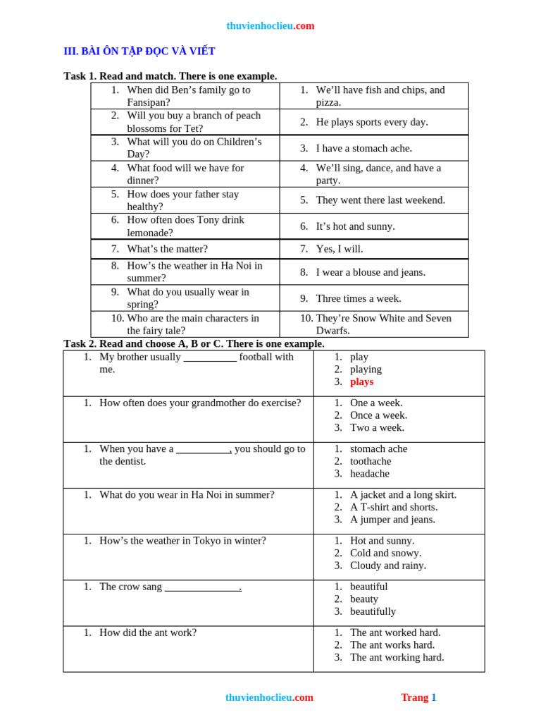 De Cuong On Tap Cuoi HK2 Tieng Anh 5 Global 24 25 | PDF