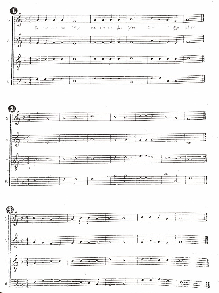 Ejercicios de Coro | PDF