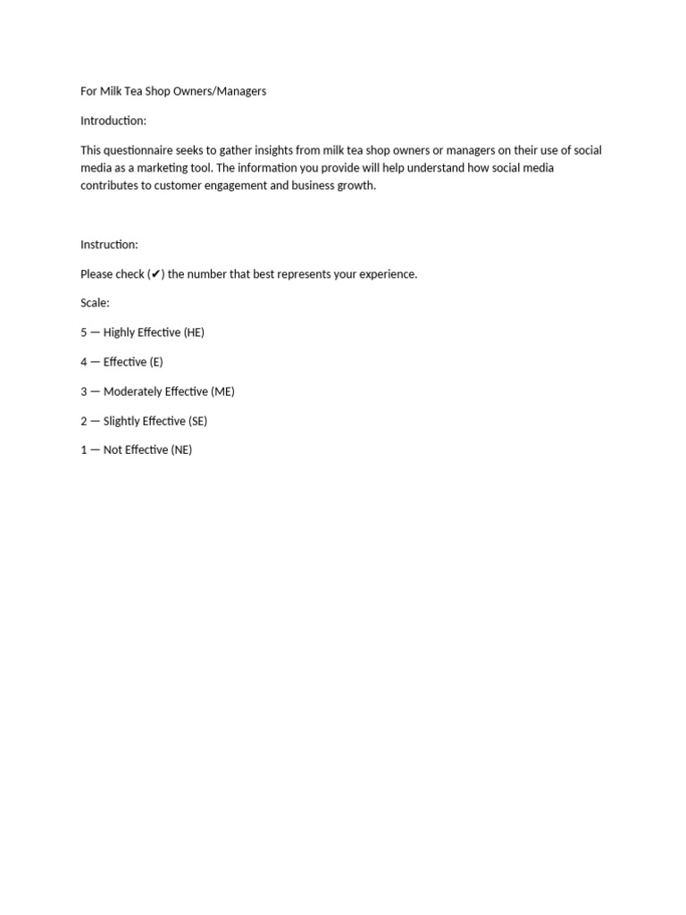 For Milk Tea SH-WPS Office | PDF