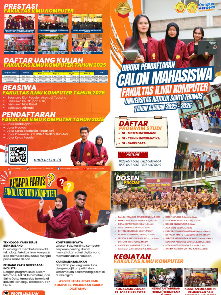 Brosur Fikom | PDF