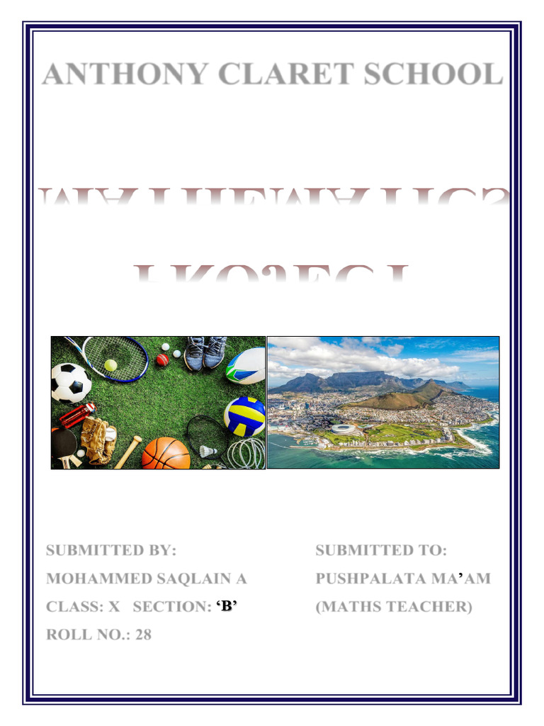 Maths Cover Pages | PDF