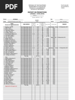 DepEd Form 18 E 1 | PDF