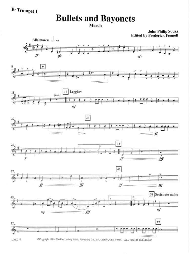 Trumpet 1 - Bullets & Bayonets | PDF