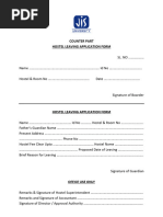 Hostel Application Form Template | PDF